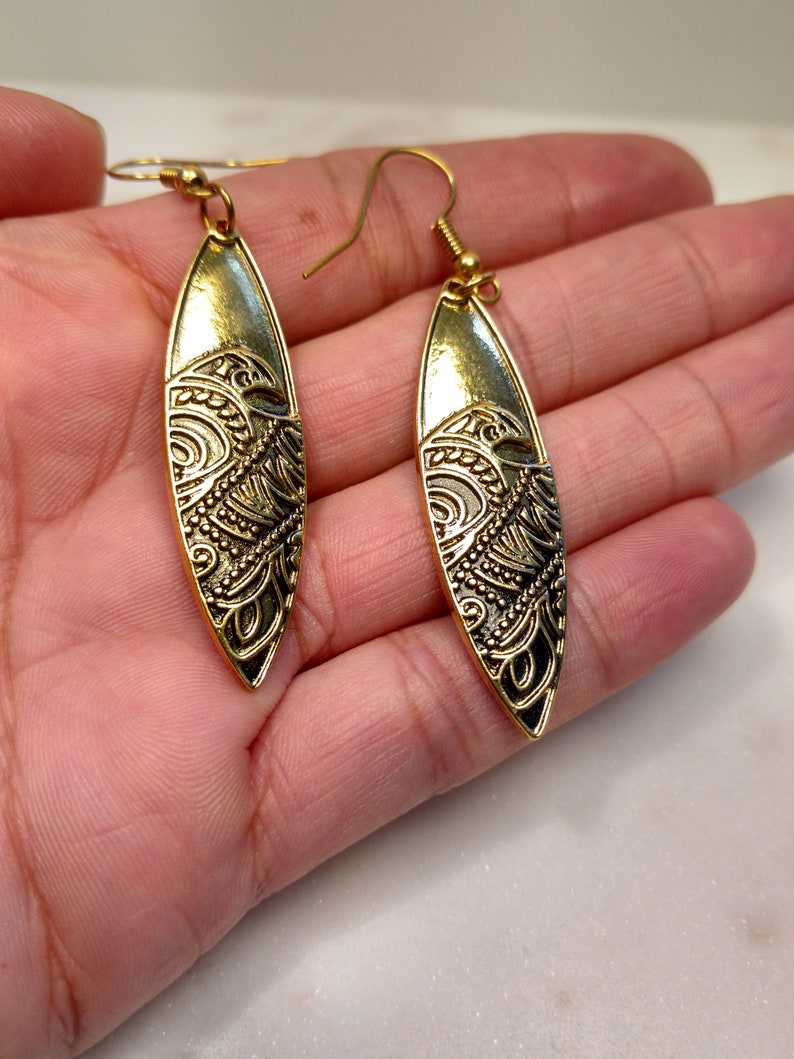 Surfboard Earrings Surfer Earrings Ocean Earrings Hawaiian | Etsy