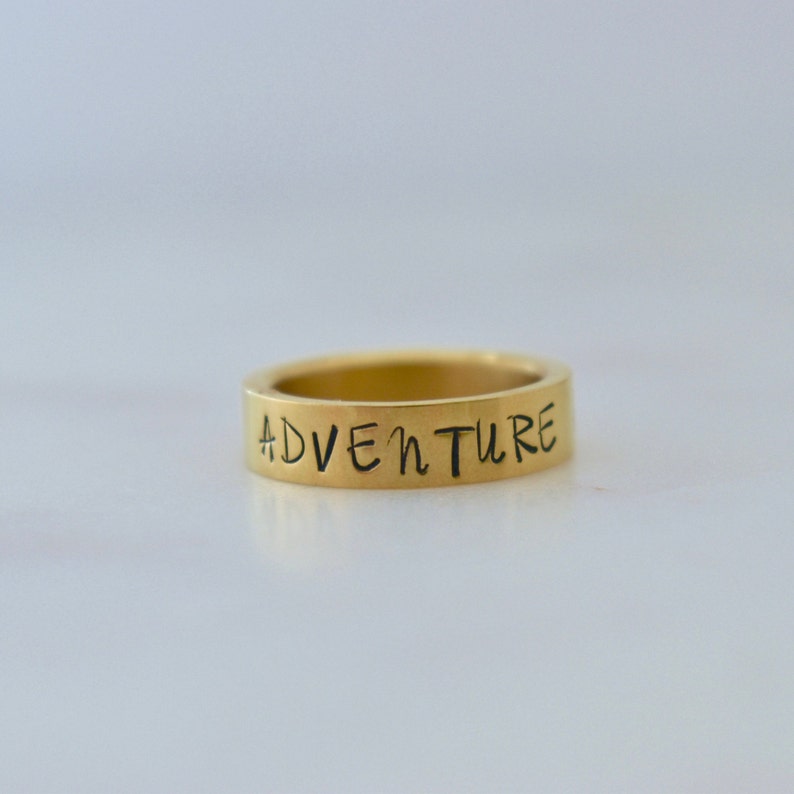 Adventure Awaits Ring Stacked Rings Adventure Ring 5mm - Etsy