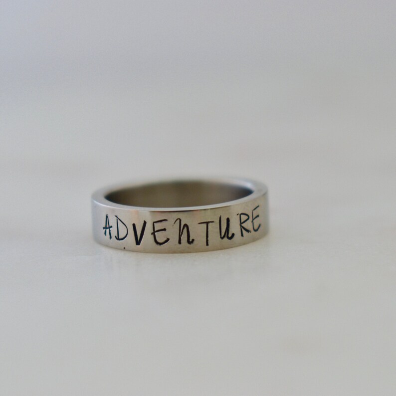 Adventure Awaits Ring Stacked Rings Adventure Ring 5mm - Etsy
