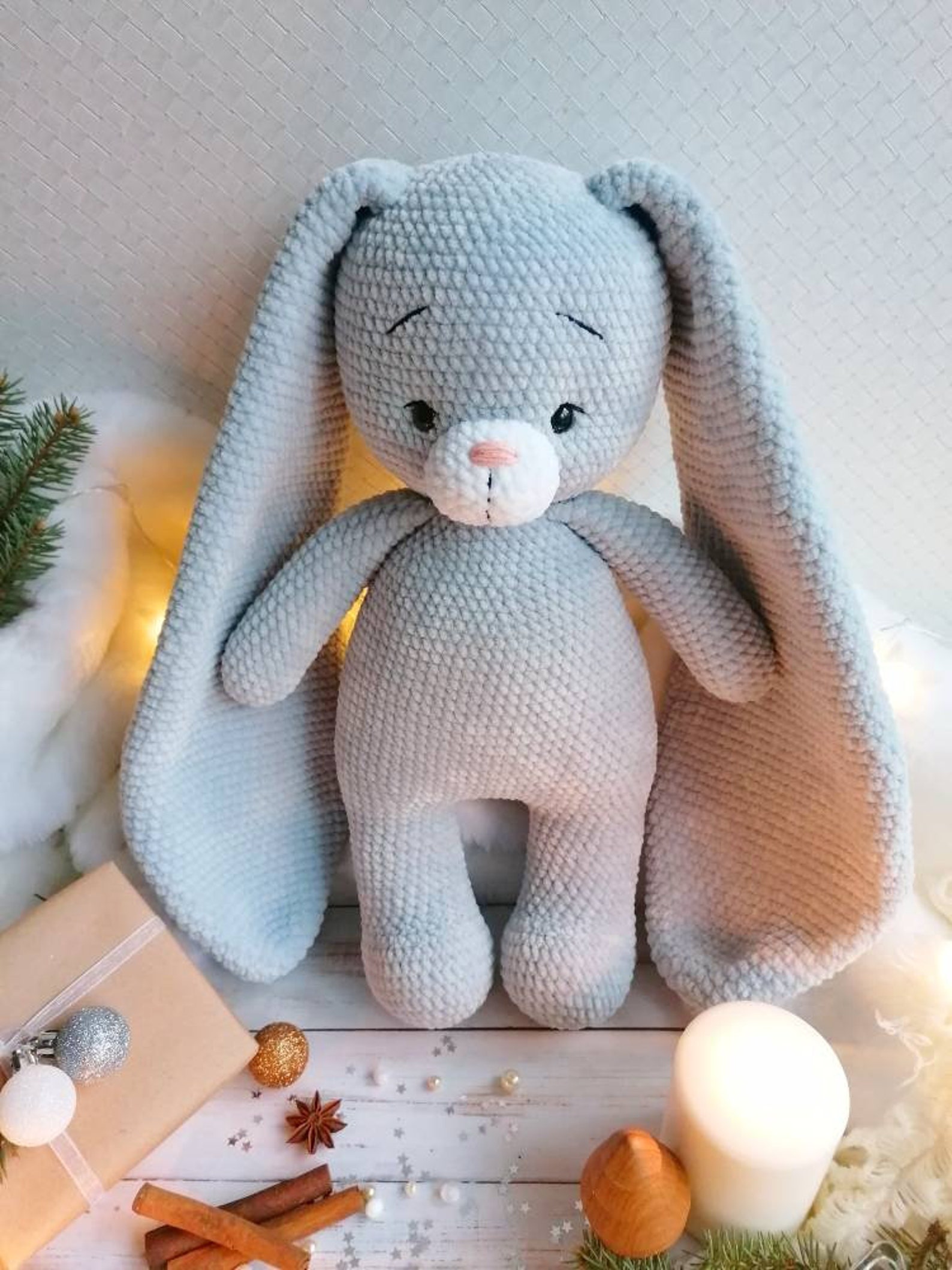Big Bunny Crochet Pattern / Amigurumi Bunny Pattern / PDF Crochet Plush ...