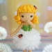 Crochet Doll Pattern, Flower Girl Amigurumi, Dandelion Doll Tutorial in ...