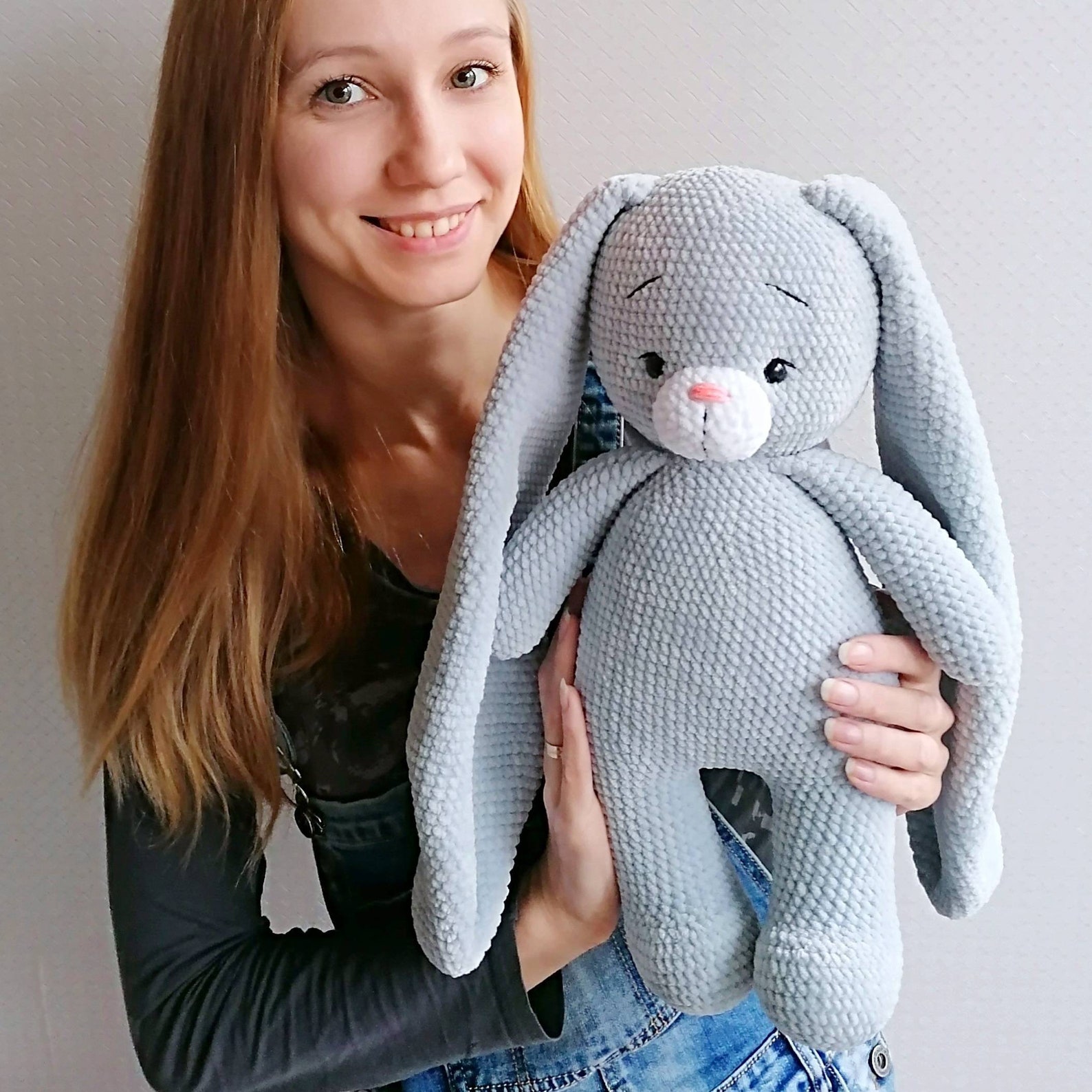 Big Bunny Crochet Pattern / Amigurumi Bunny Pattern / PDF Crochet Plush ...