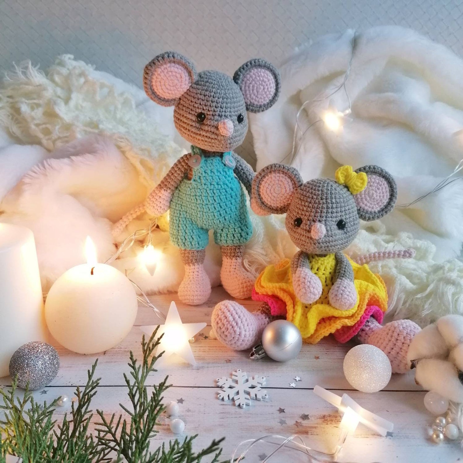 Crochet Mouse Pattern / Amigurumi Plush Toy PDF / Mouse Girl and Mouse ...
