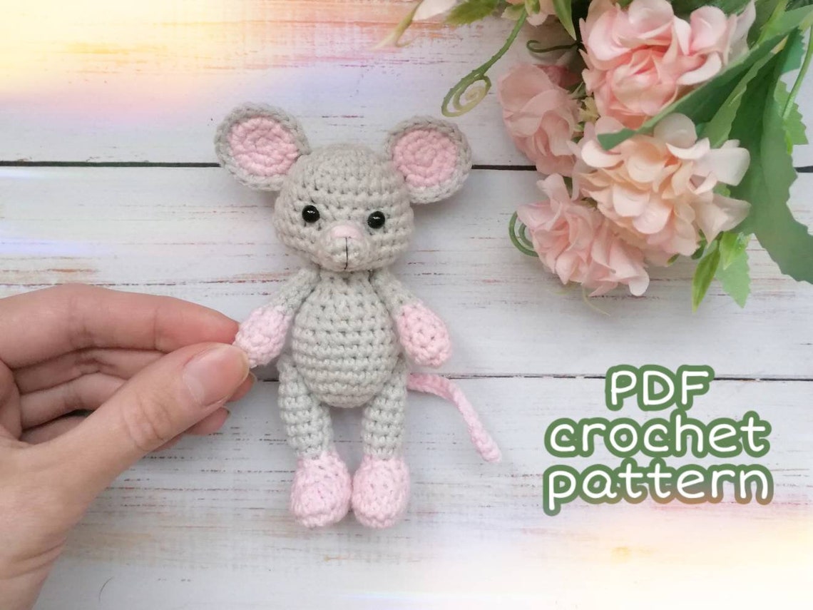 Crochet Mouse Pattern / Small Amigurumi Toy PDF / Little Rat | Etsy