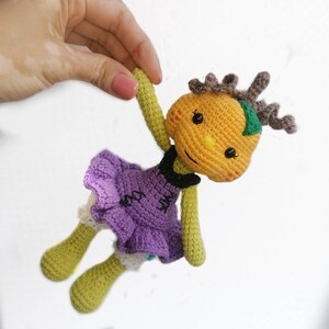 Crochet Pumpkin Doll Pattern, Pumpkinhead, Thanksgiving Day Gift Diy ...