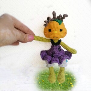 Crochet Pumpkin Doll Pattern, Pumpkinhead, Thanksgiving Day Gift Diy ...