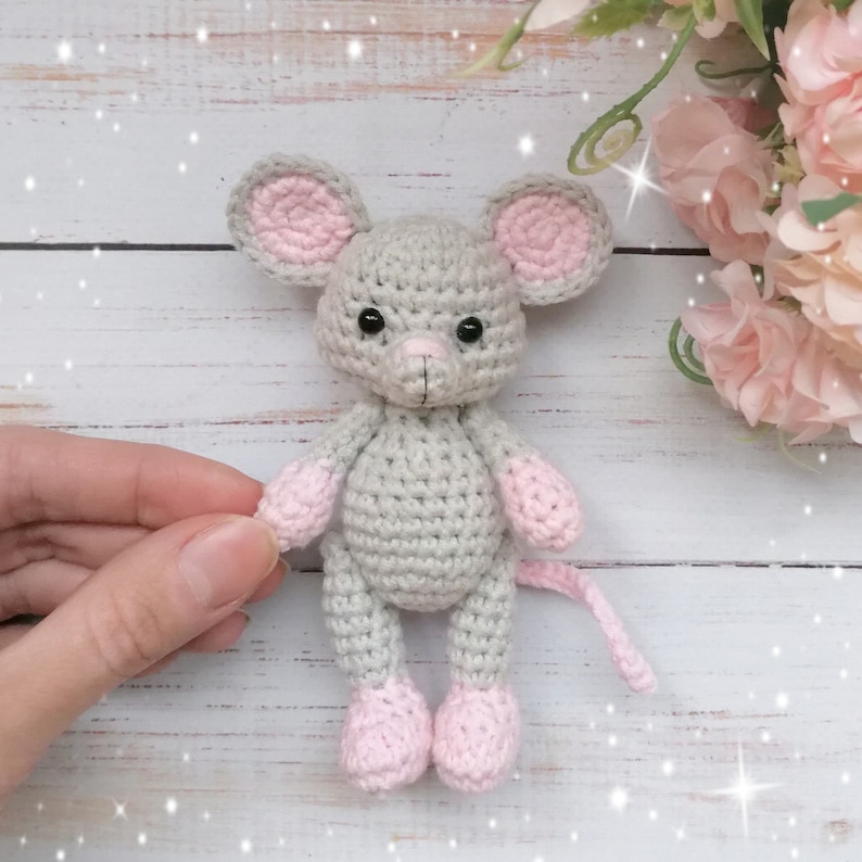 Crochet Mouse Pattern / Small Amigurumi Toy PDF / Little Rat - Etsy