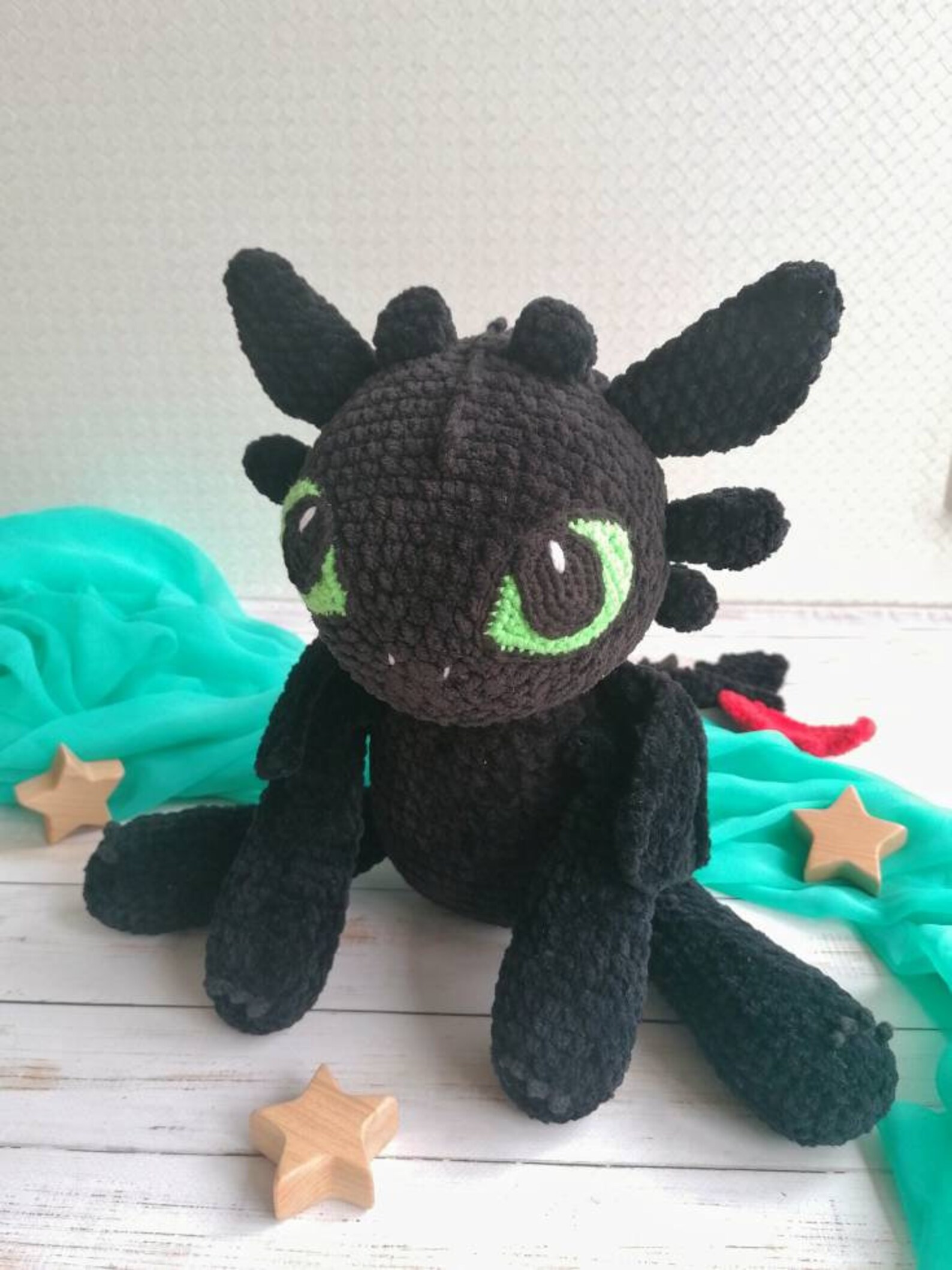 Crochet Black Dragon Pattern / Night Dragon Amigurumi Tutorial | Etsy