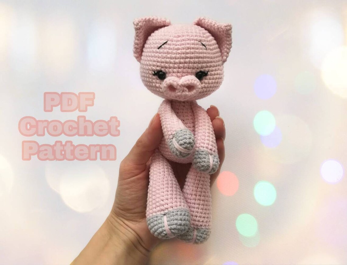 Crochet Pig Pattern Cute Amigurumi Toy PDF | Etsy