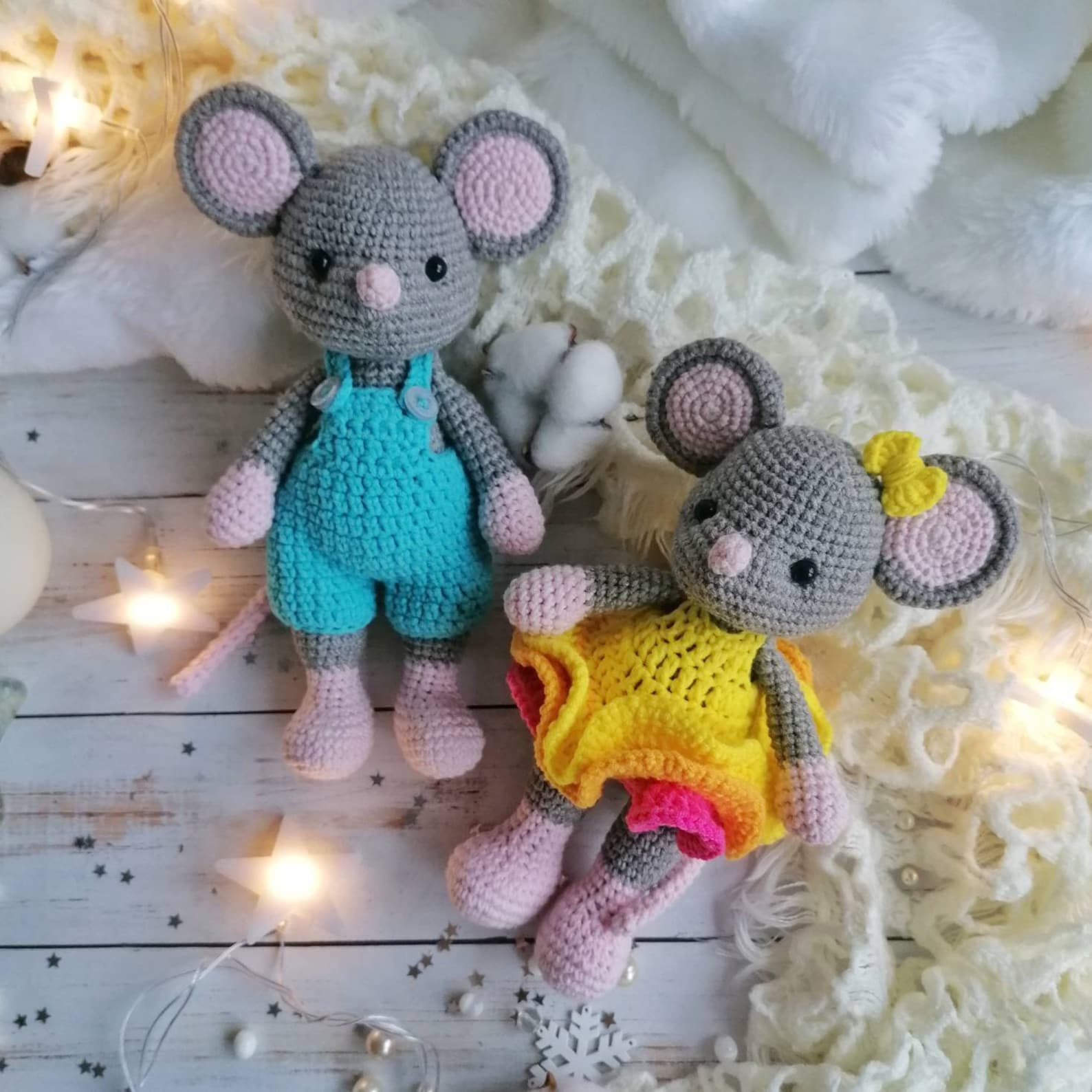 Crochet Mouse Pattern / Amigurumi Plush Toy PDF / Mouse Girl and Mouse ...