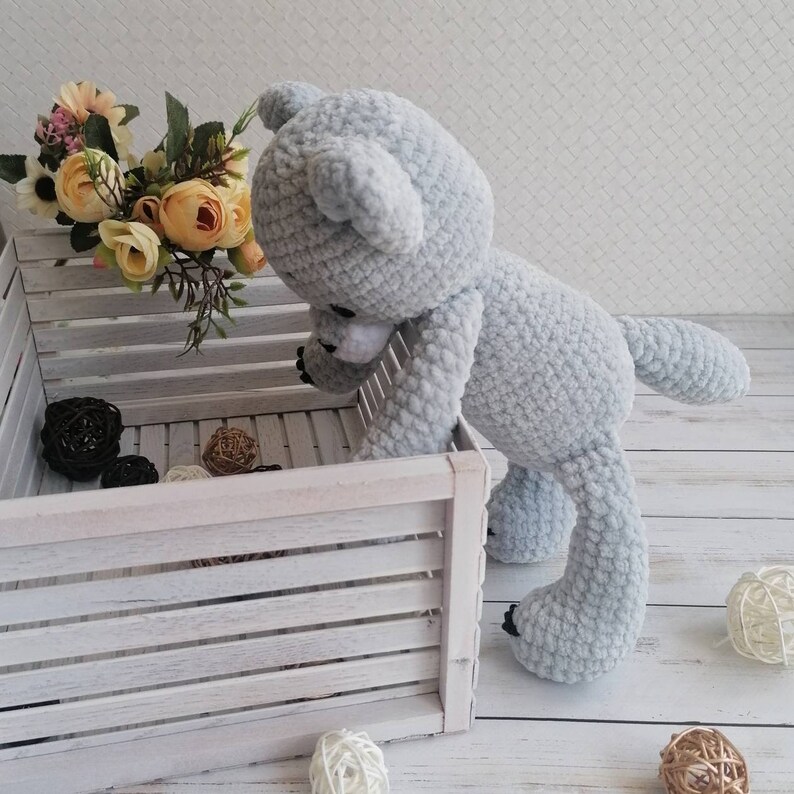 Crochet Wolf Pattern Amigurumi Plush Toy Tutorial Diy Best - Etsy