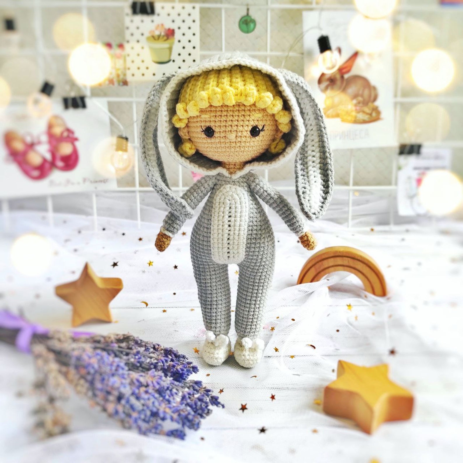 Crochet Bunny Doll Pattern Amigurumi Doll in Bunny Costume - Etsy