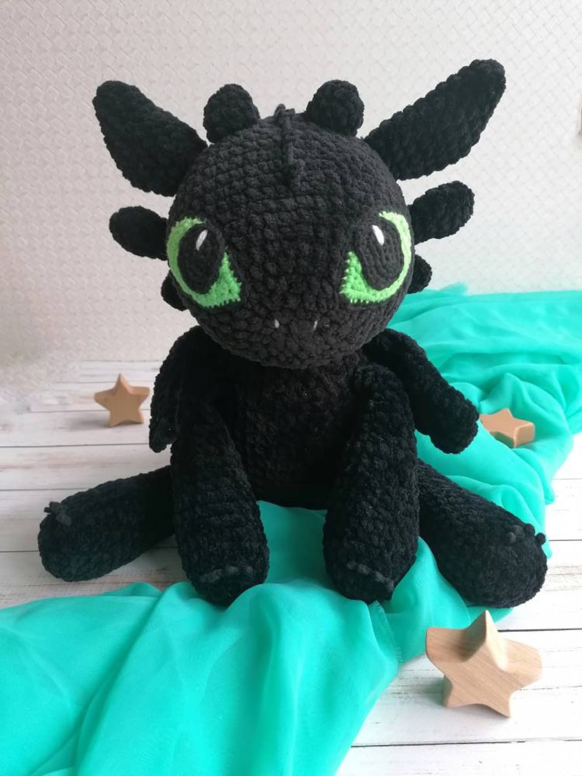 Crochet Black Dragon Pattern / Night Dragon Amigurumi Tutorial - Etsy