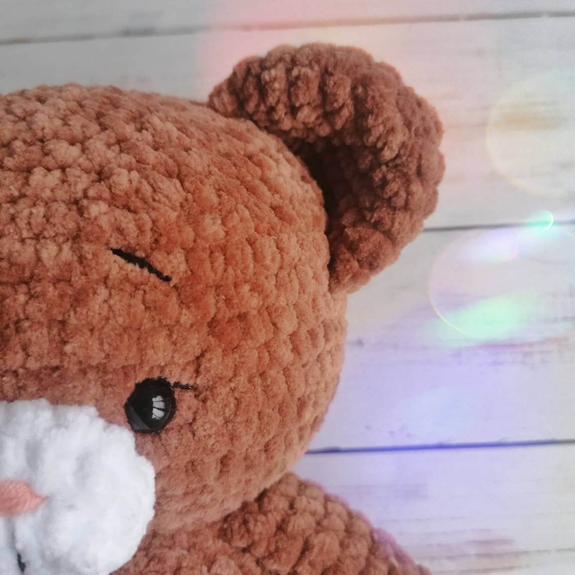 Crochet bear pattern / big plush toy amigurumi pdf tutorial / | Etsy