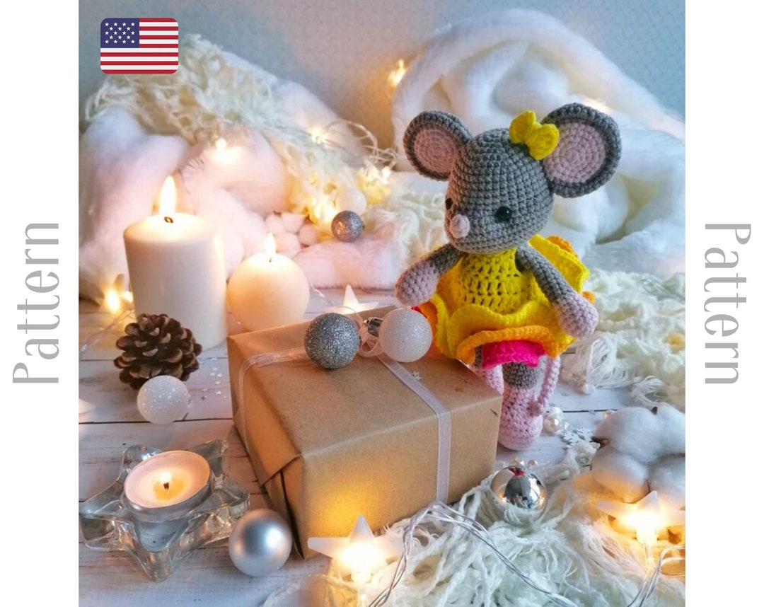 Crochet Mouse Pattern / Amigurumi Plush Toy PDF / Mouse Girl / Mouse in ...