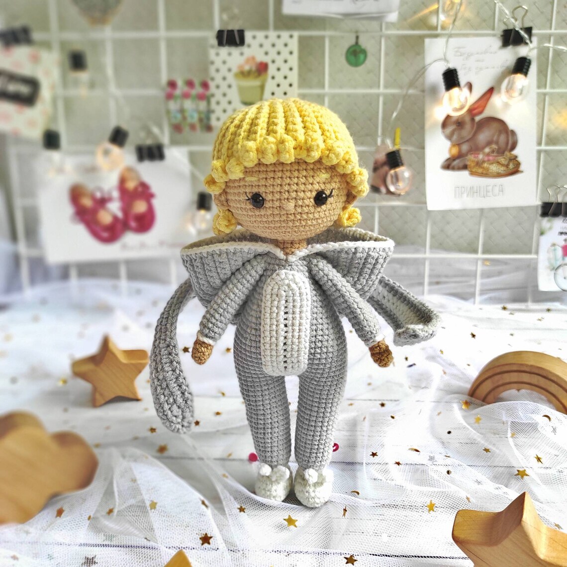 Crochet Bunny Doll Pattern Amigurumi Doll in Bunny Costume - Etsy