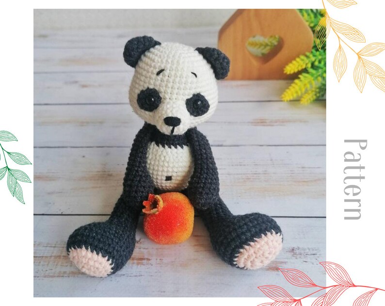Crochet Panda Bear Pattern Amigurumi Toy PDF | Etsy