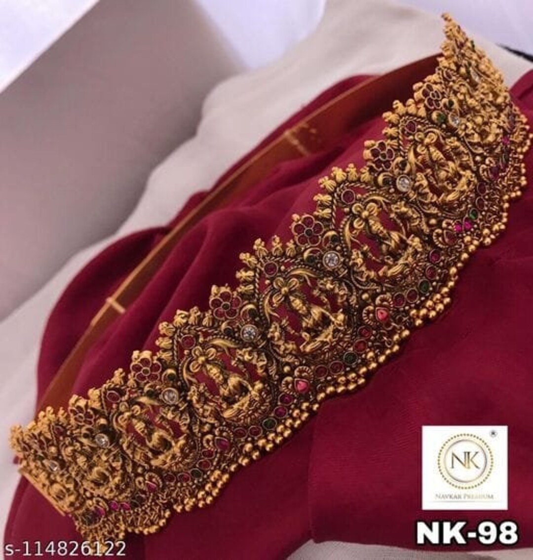 South Indian Women Waist Belt Bridal Jewelry Gold Plated - Etsy