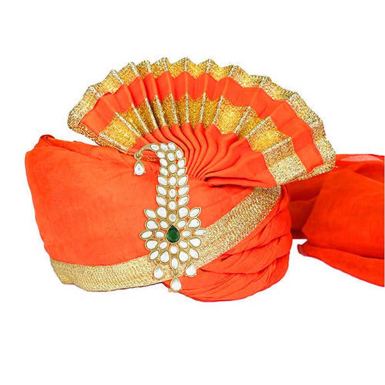 Indian Men Jewelry/ Brooch for Groom/ Turban Brooch Bollywood - Etsy