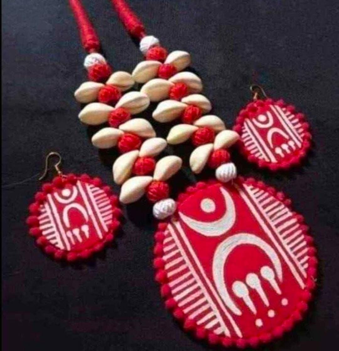 Beautiful Handmade Necklace Set Jewelry/thread Gold Handmade - Etsy