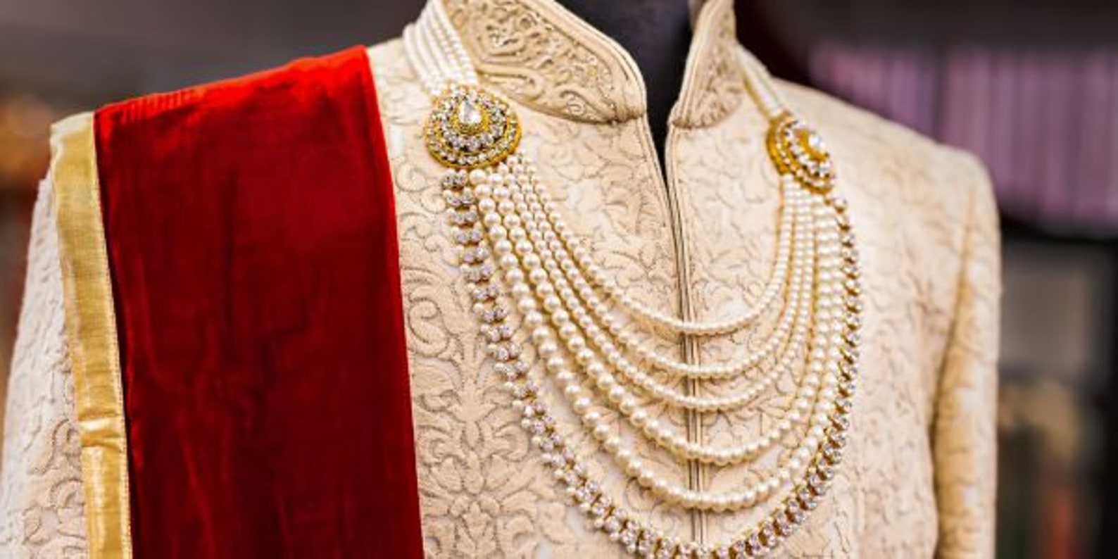 Designer Groom Necklace Dulha Necklace / Sherwani Mala - Etsy