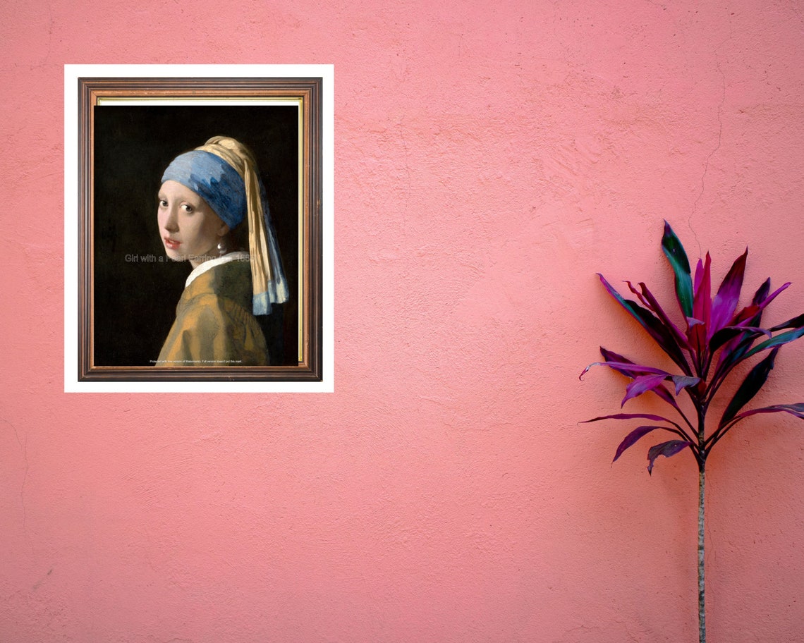 Girl With a Pearl Earring by Johannes Vermeers.1665 Art Print, Classic ...