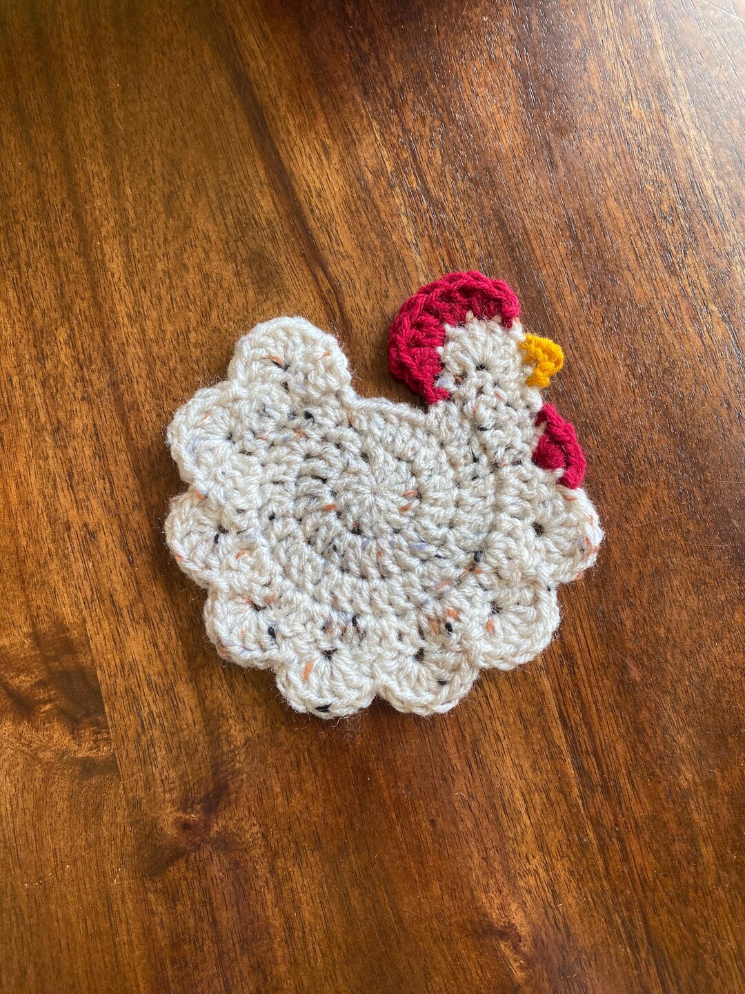 Crochet Chicken Coasters - Etsy