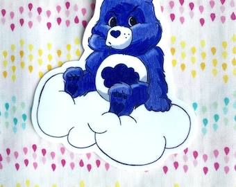 Grumpy Bear Care Bears Car Warning Sticker,visor Sticker,cute Funny Glittery - Etsy