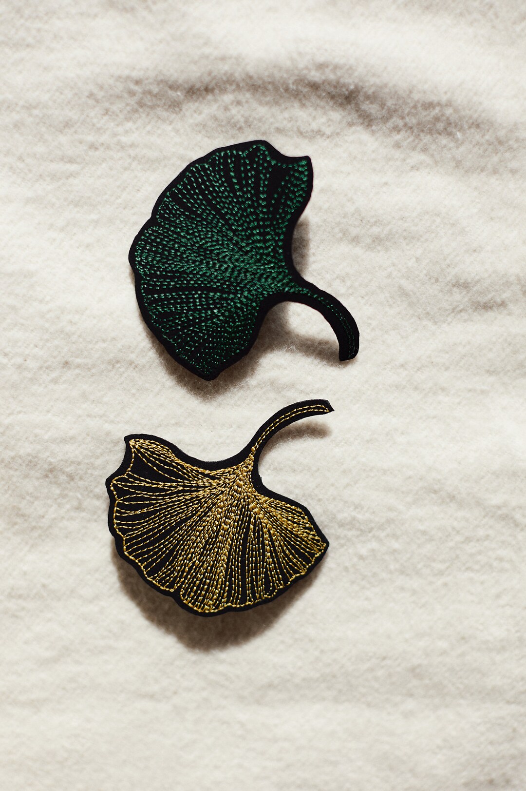 GINKGO GINKGO ~ Small Patch for Jacket ~ Attach With Iron ~ for Sewing ...