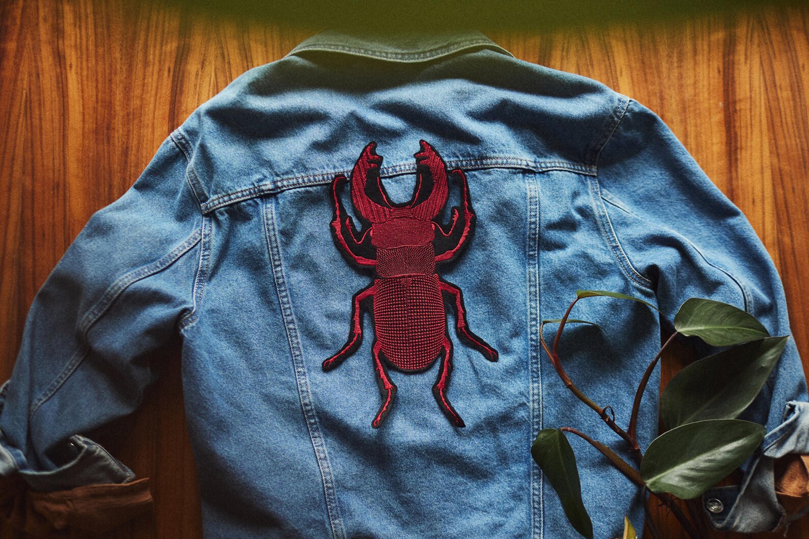 STAG BEETLE Small Patch on Jacket Iron on Sew on - Etsy