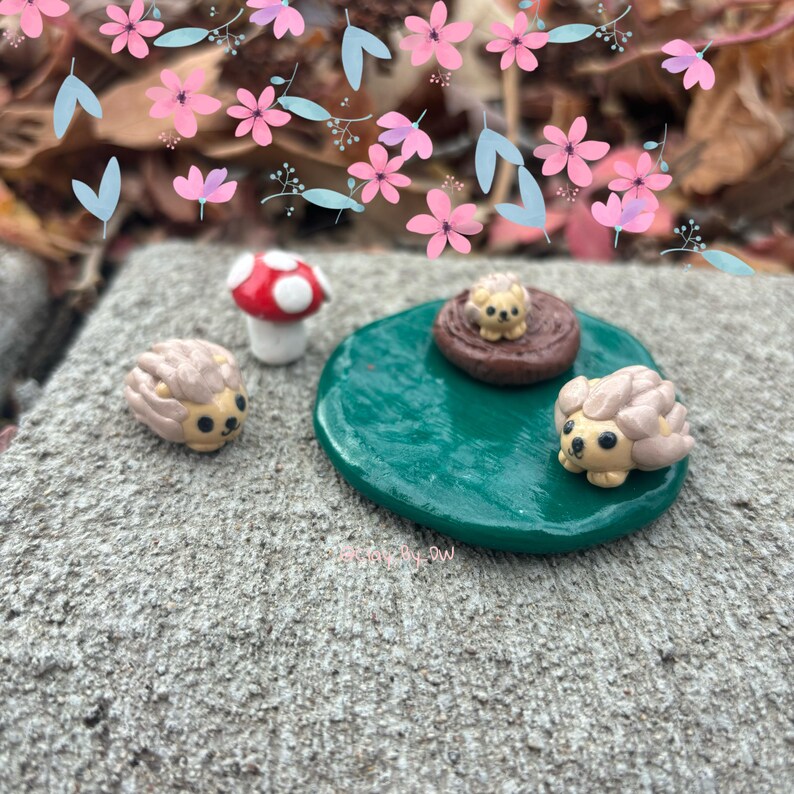 Hedgehog Family - Etsy