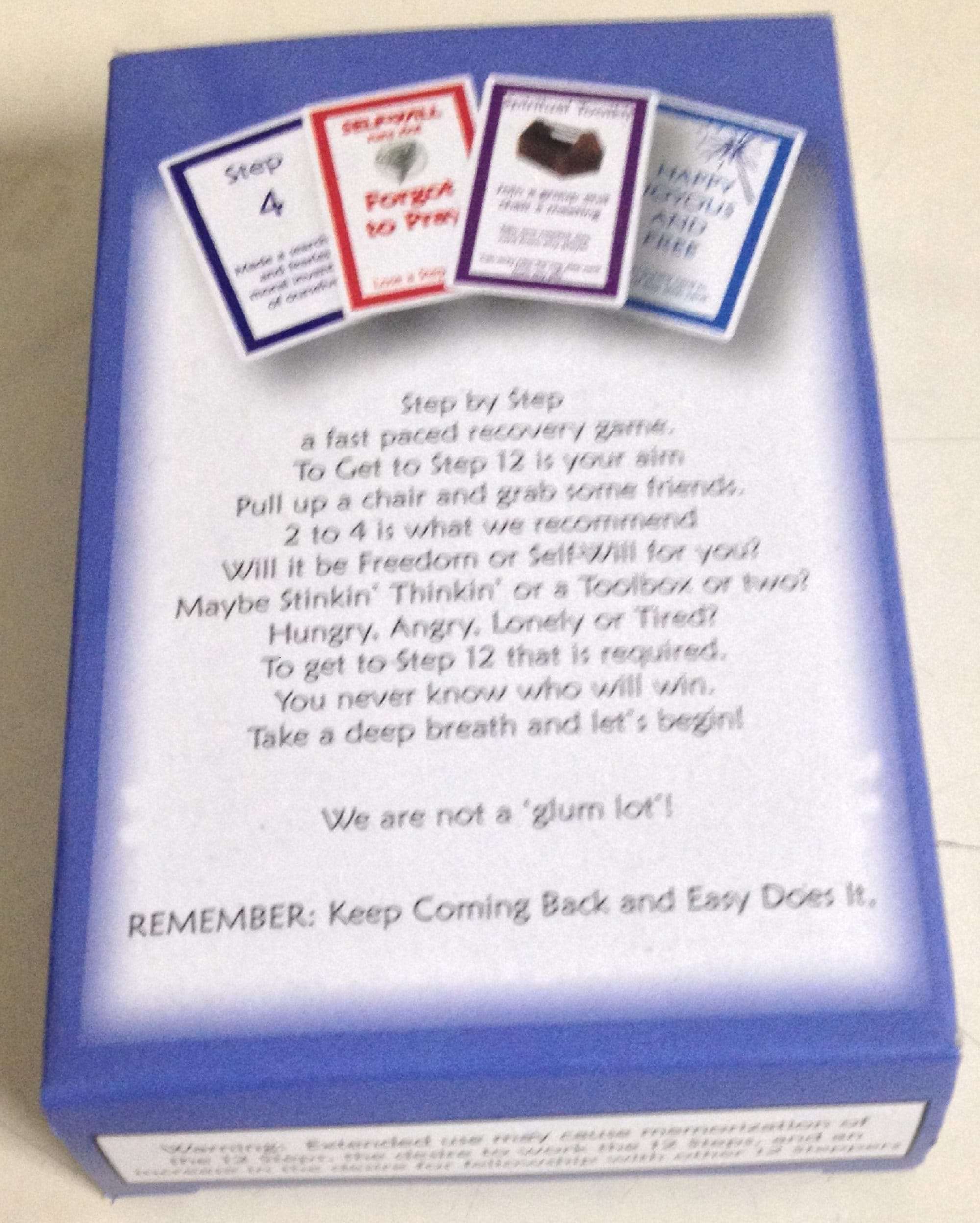 AA / 12 Step Recovery CARD Game--"step by Step"--sobriety Gifts - Etsy