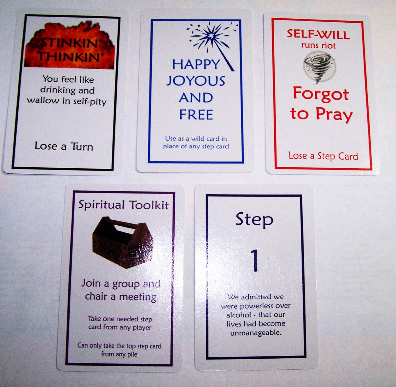 AA / 12 Step Recovery CARD Game--"step by Step"--sobriety Gifts - Etsy