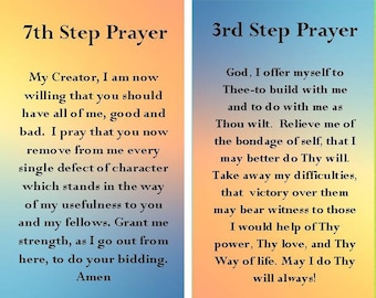 3rd Step Prayer Aa - Etsy