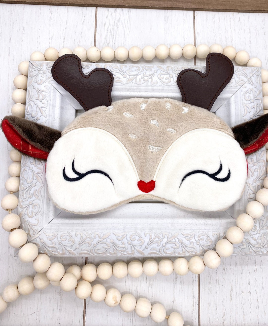 Adult Girl Reindeer Sleep Mask, Sleep Mask, Christmas Sleep Mask ...