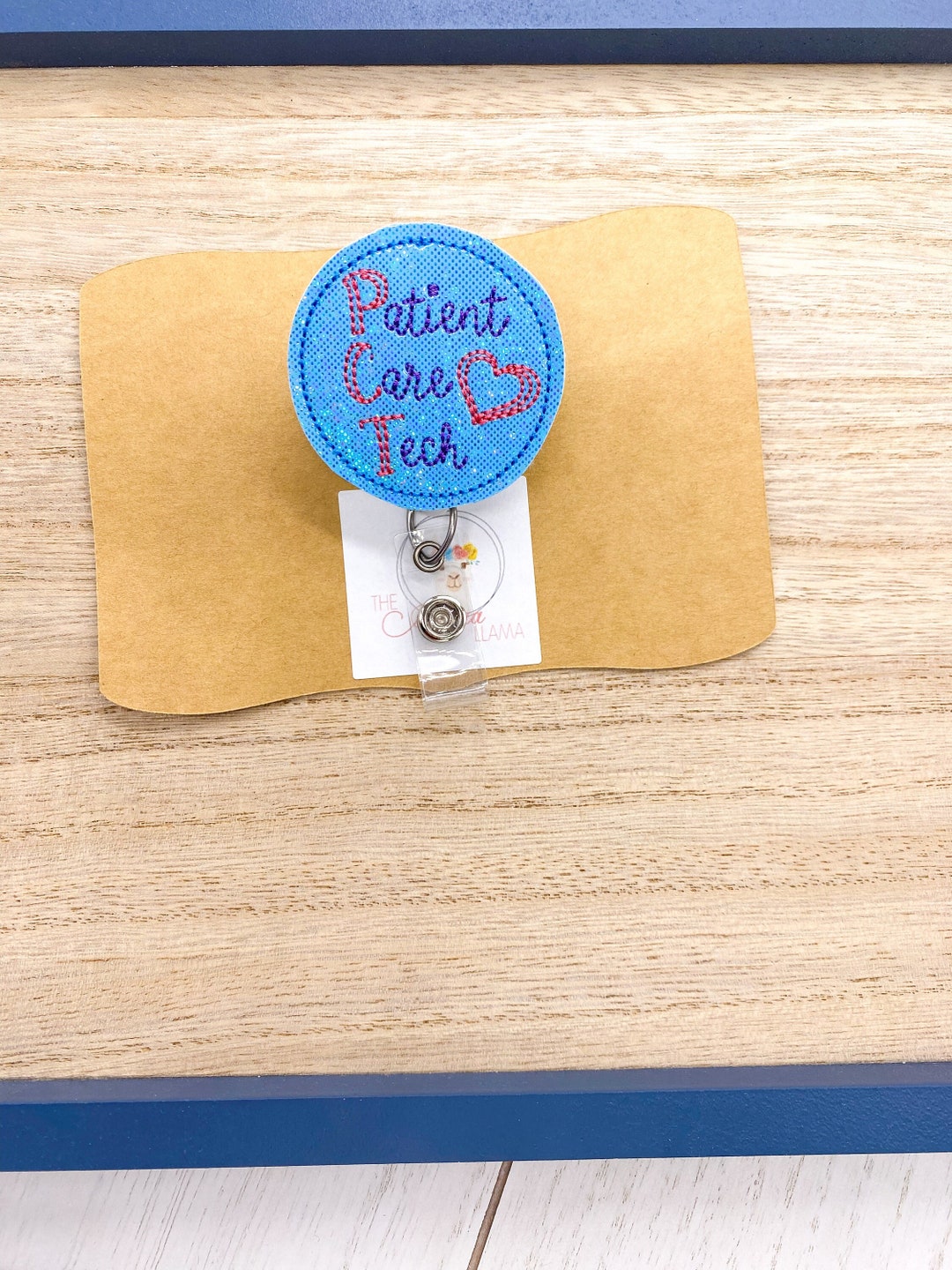 Patient Care Tech Badge Topper, PCT Badge Reel, Interchangeable Badge ...