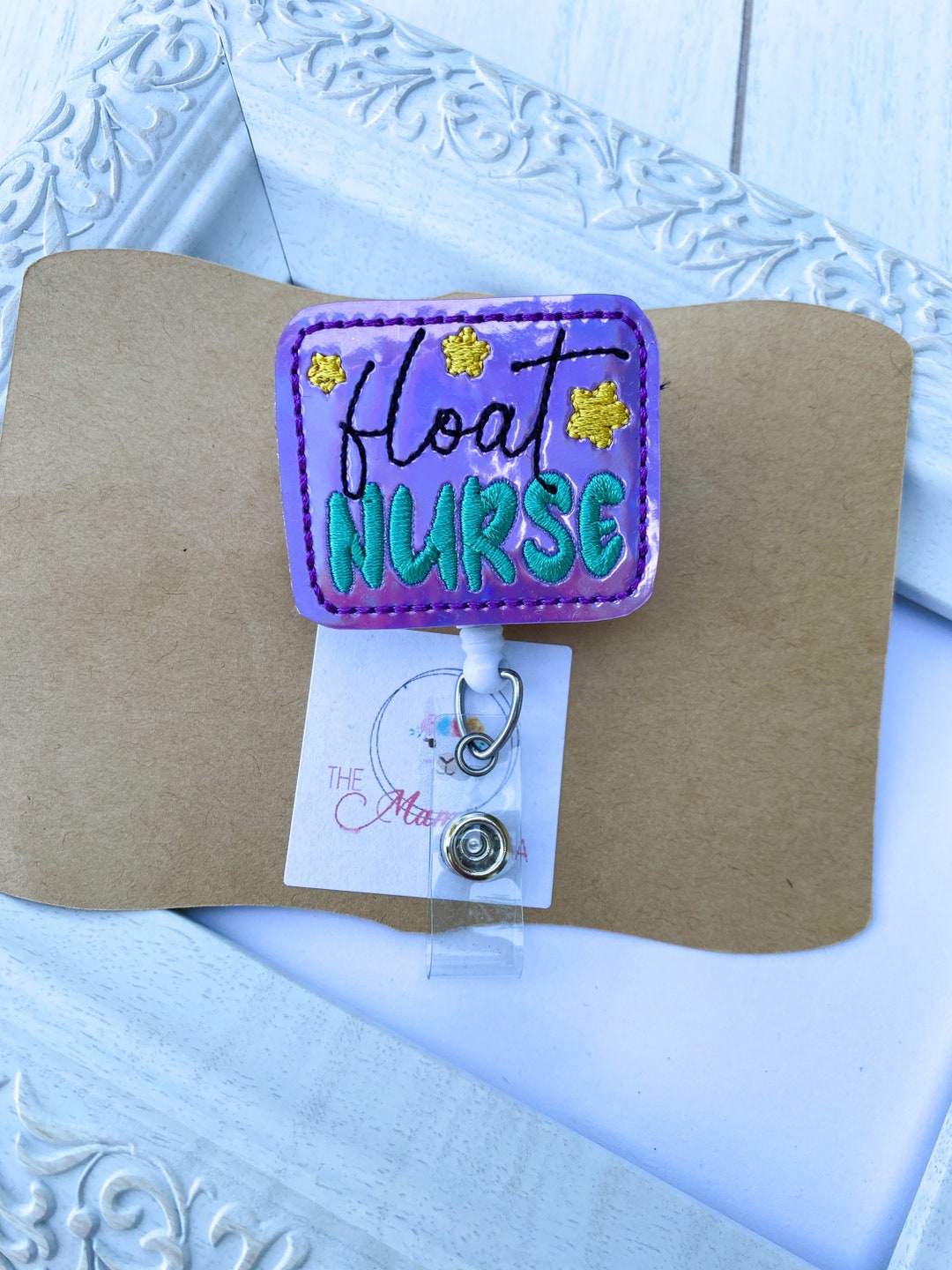 Float Nurse Badge Topper, Nurse Badge Reel, Interchangeable Badge Reel ...