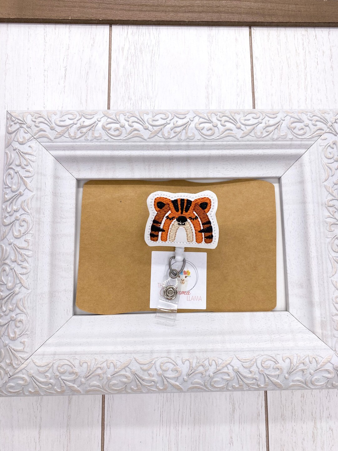 Tiger Rainbow Badge Topper, Cute Zoo Animal Badge Reel, Interchangeable ...