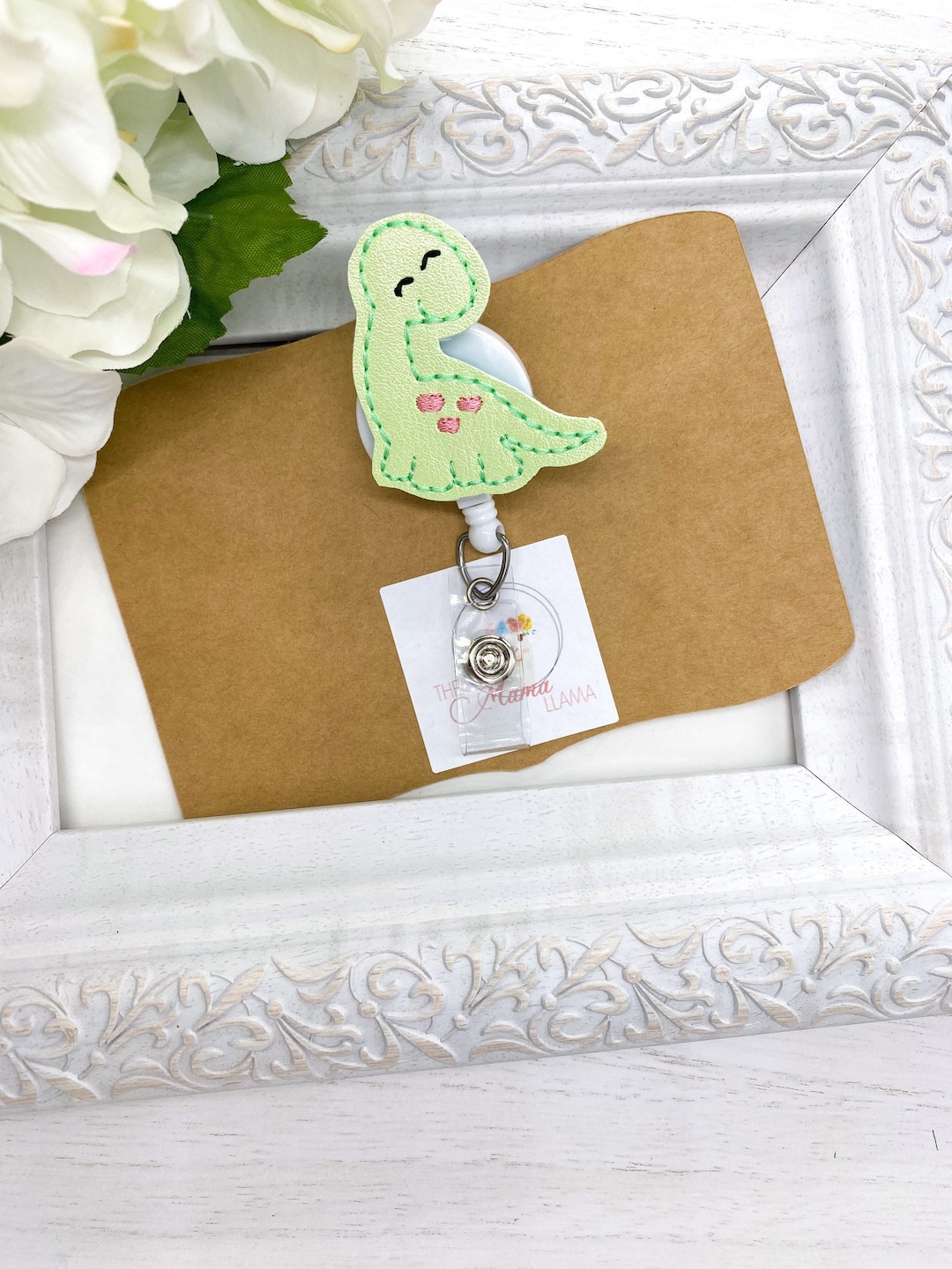 Cute Dinosaur Badge Topper, Interchangeable Badge Topper, Nurse Badge ...