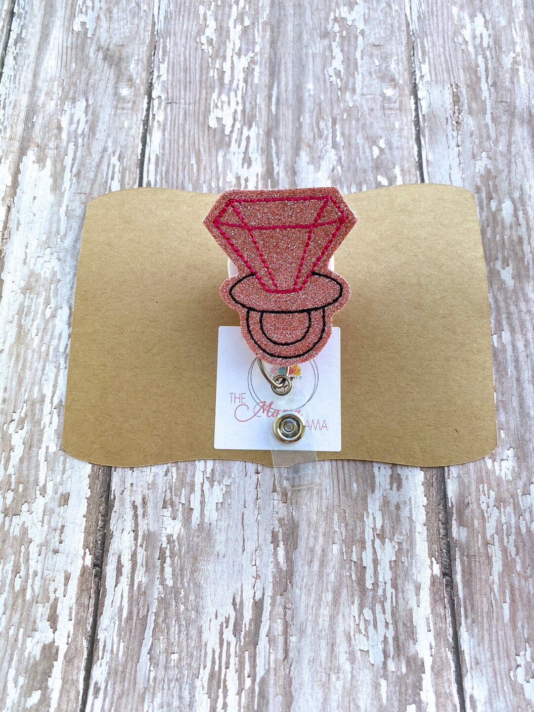 Diamond Ring Bling Badge Topper Retractable Badge Reel - Etsy