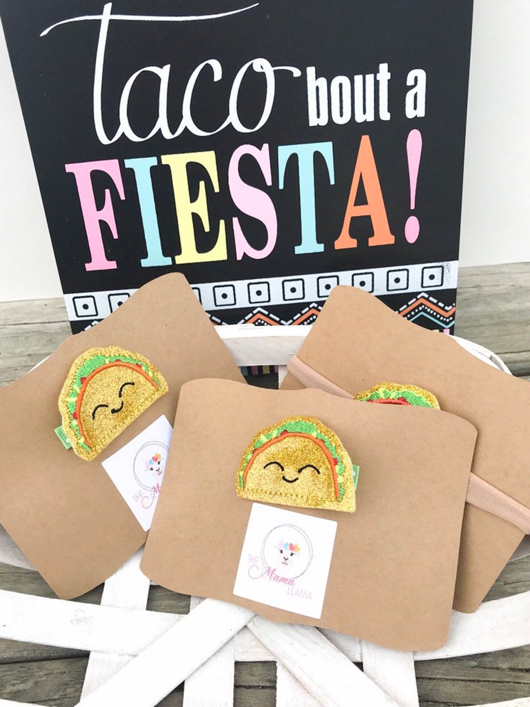 Taco Headband, Taco Hair Clip, Taco Twosday, Baby Headband - Etsy