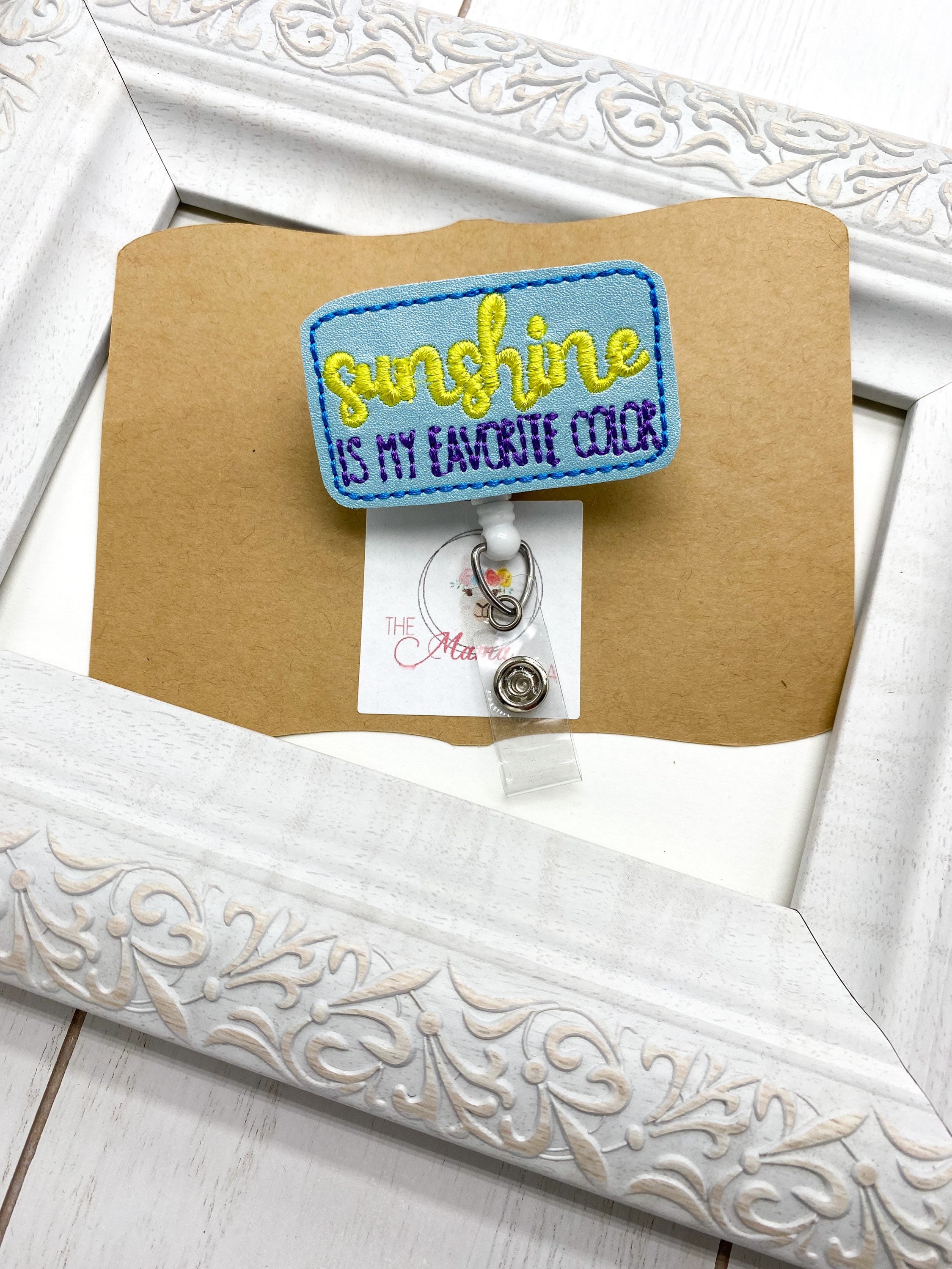 Sunshine is My Favorite Color Badge Topper Summer Badge Reel - Etsy UK