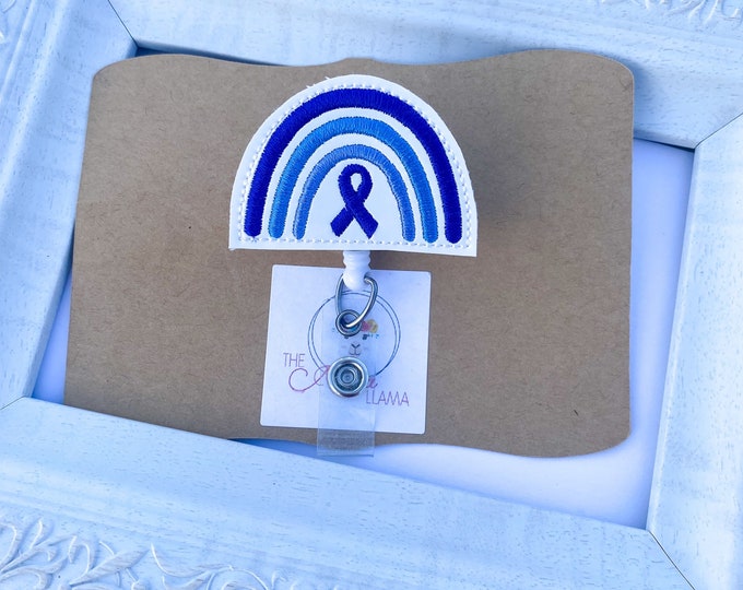 Colorectal Cancer Rainbow Badge Reel, Nurse Badge Buddy ...