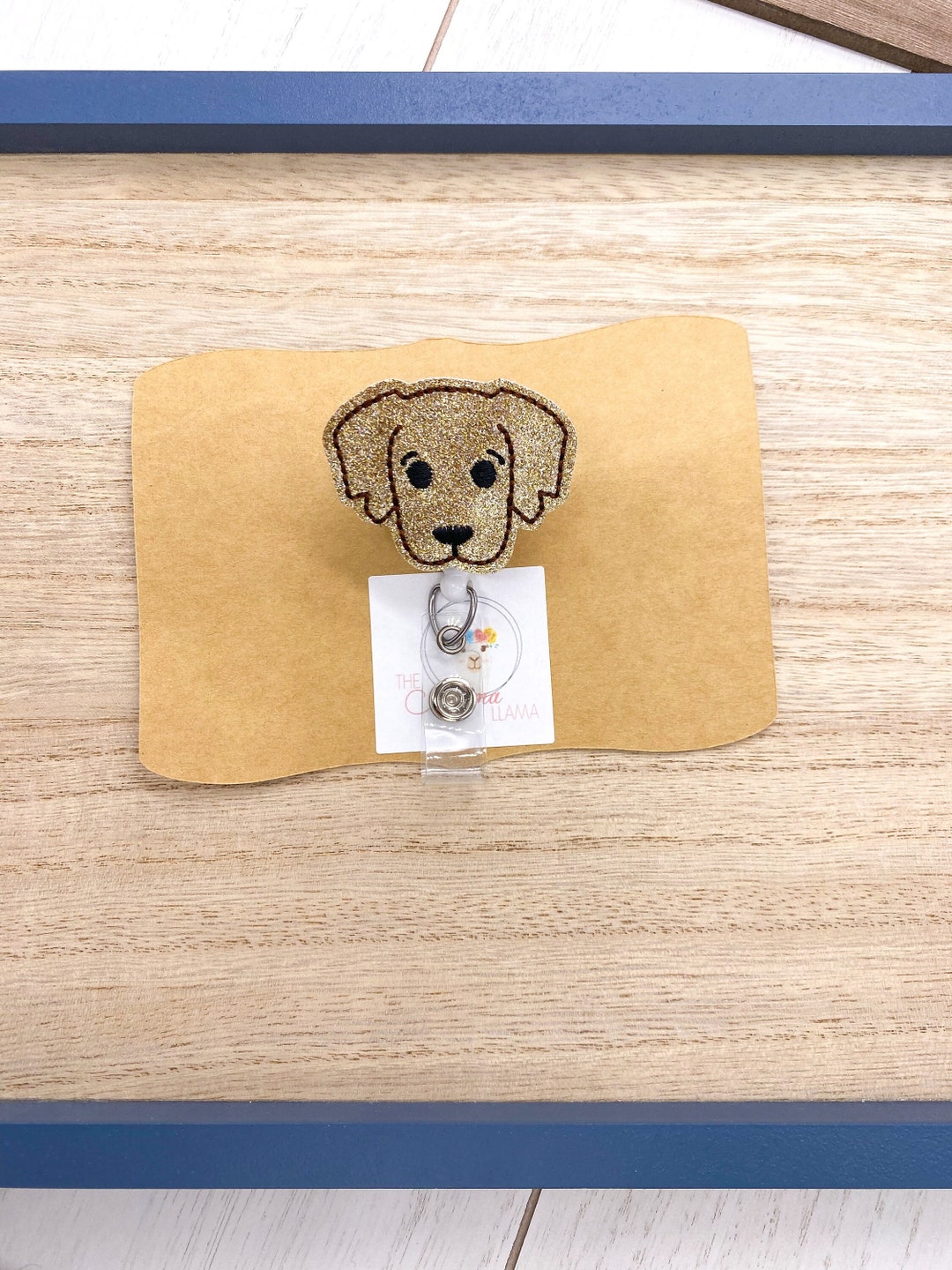 Golden Retriever Badge Topper, Interchangeable Badge Reel, Nurse Badge ...