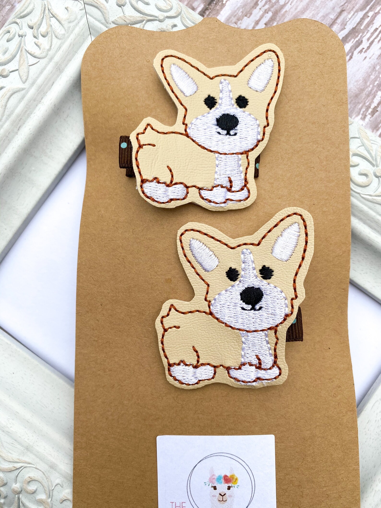 Corgi Headband Corgi Hair Clip Dog Bow Corgi Feltie Clip - Etsy
