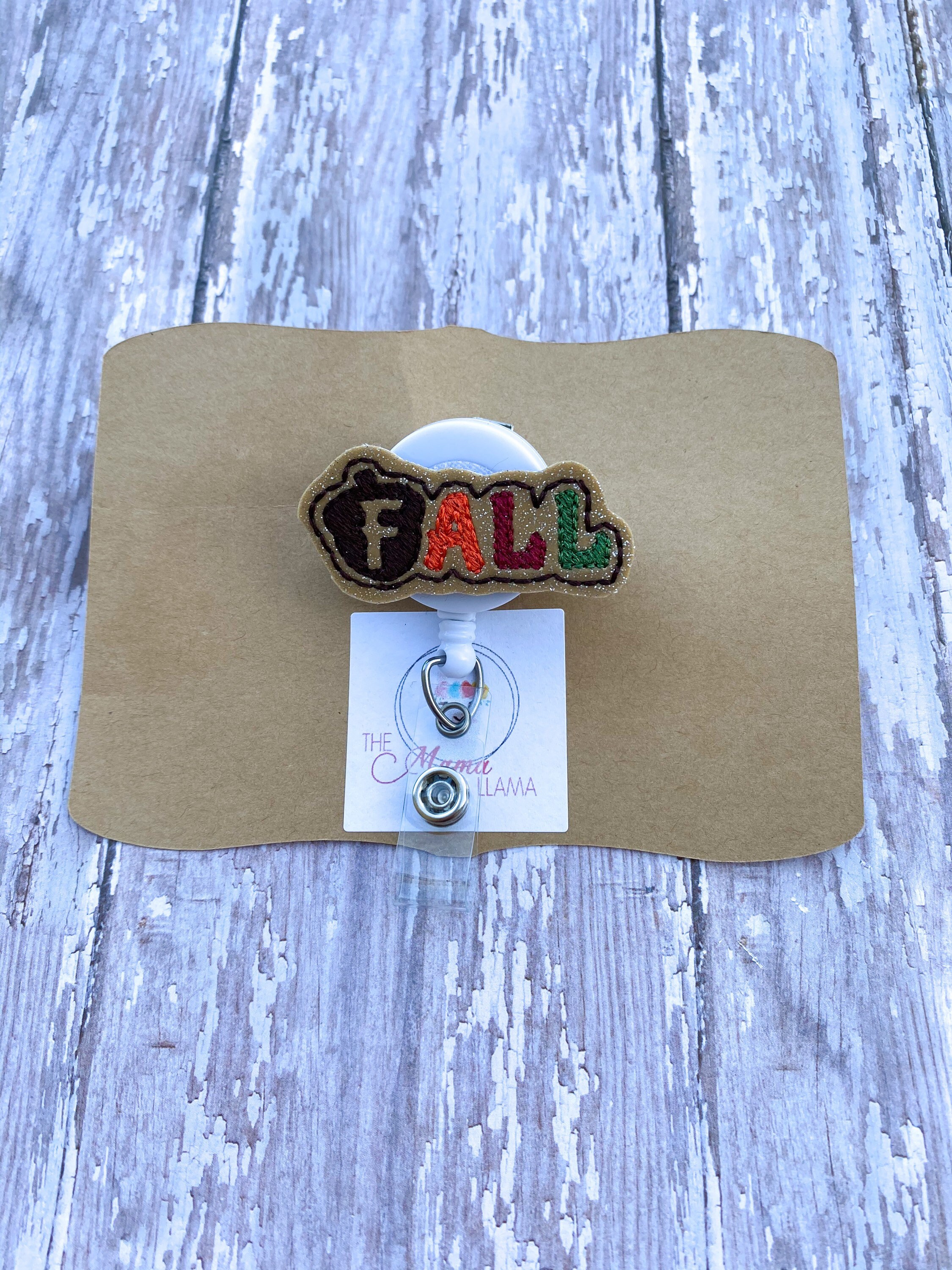 Fall Badge Topper Fall Badge Reel Interchangeable Badge Reel - Etsy