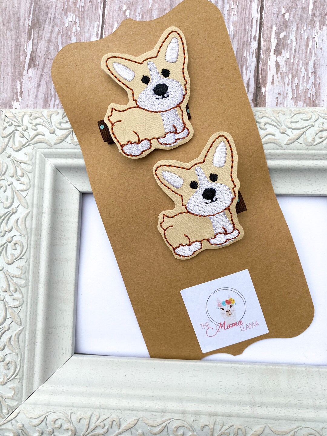Corgi Headband Corgi Hair Clip Dog Bow Corgi Feltie Clip - Etsy