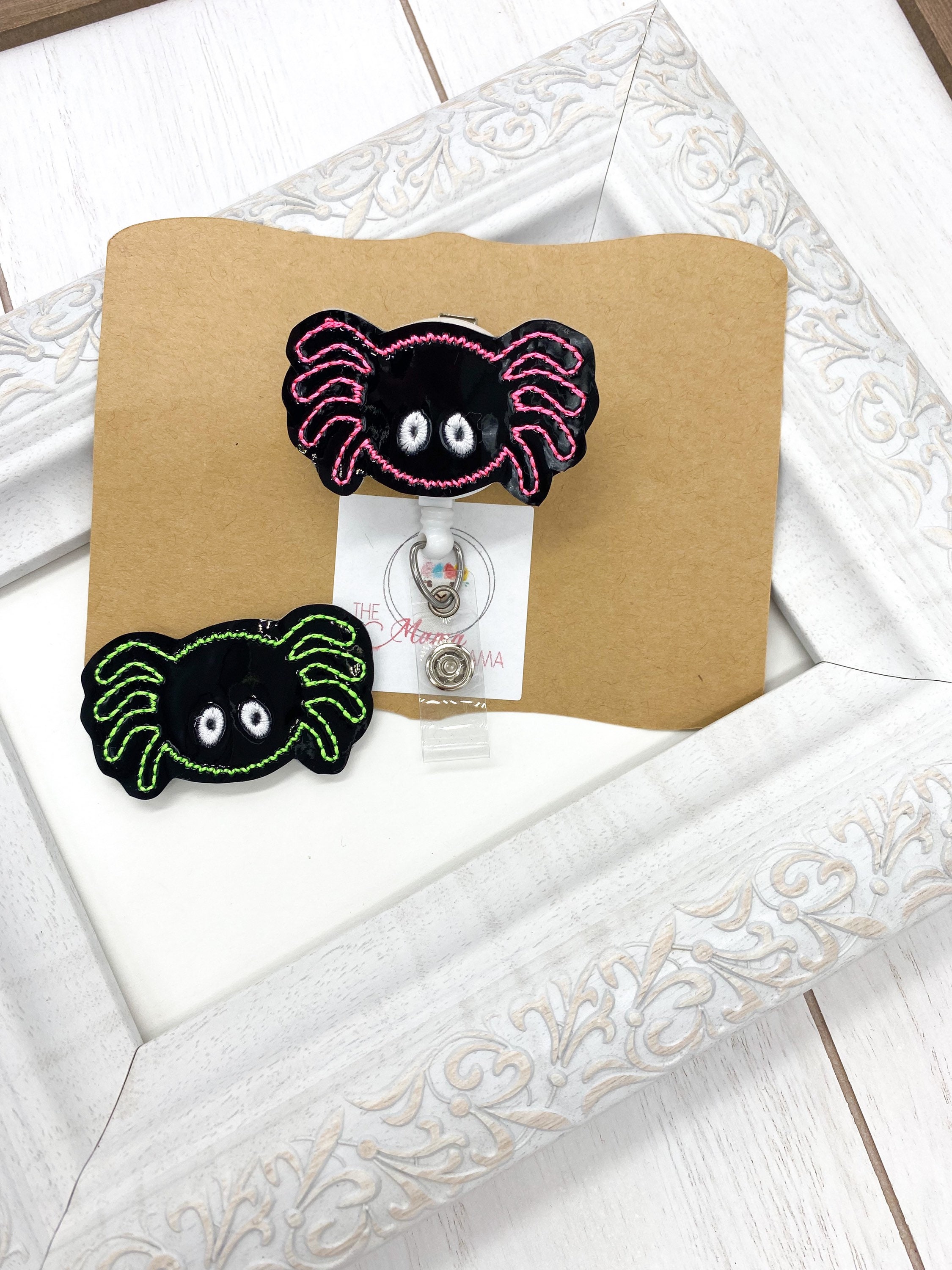 Cute Spider Badge Topper Halloween Badge Reel - Etsy