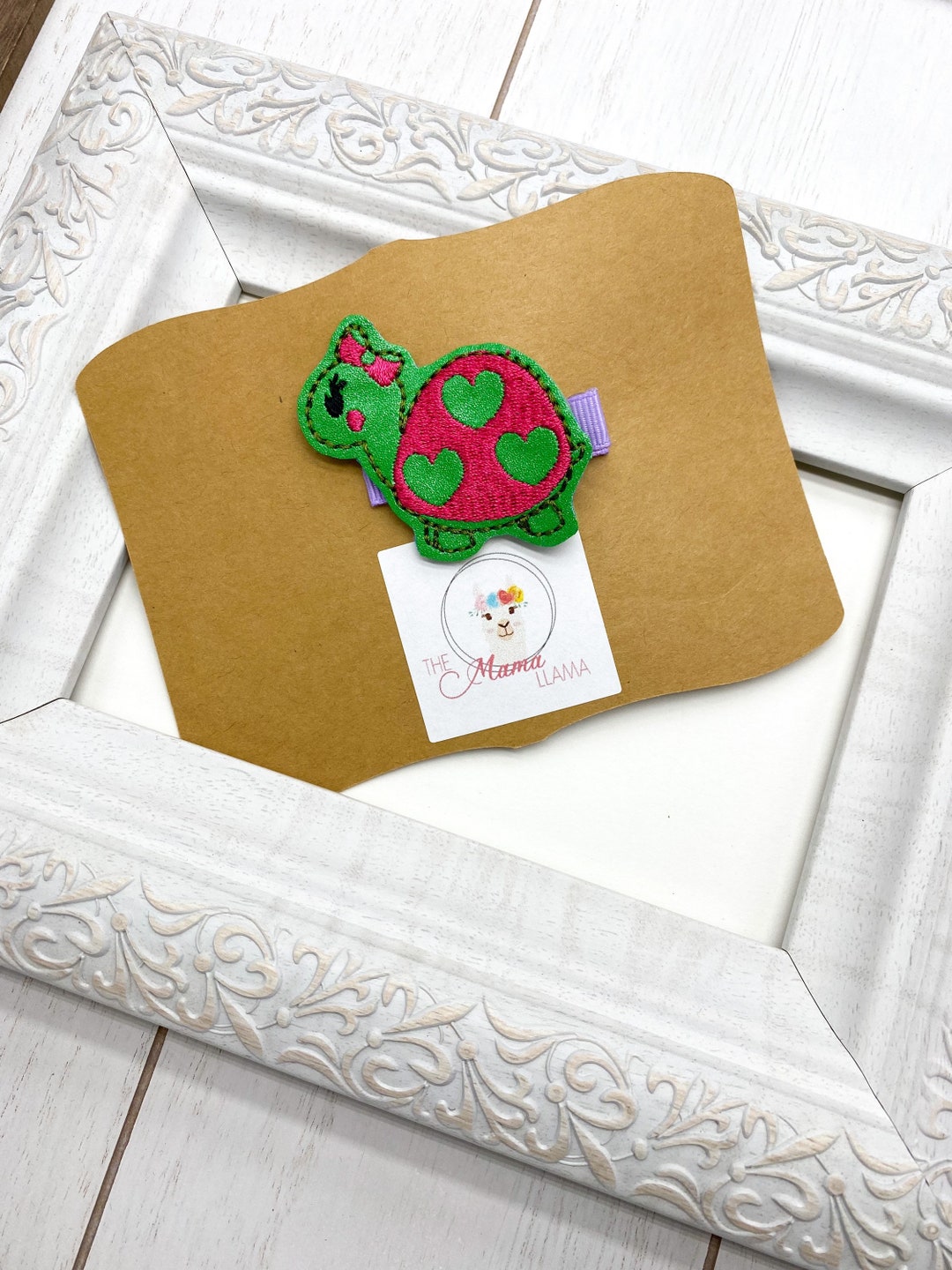 Turtle With A Bow Headband, Cute Turtle Bow, Turtle Hair Clip, Fun ...