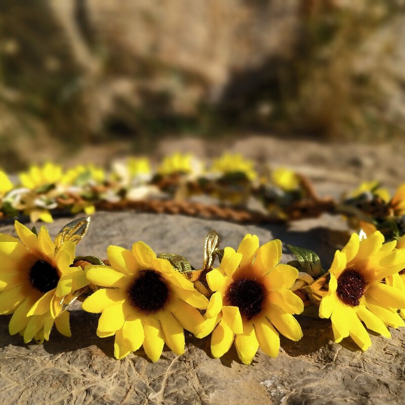 Sunflower Crown - Etsy